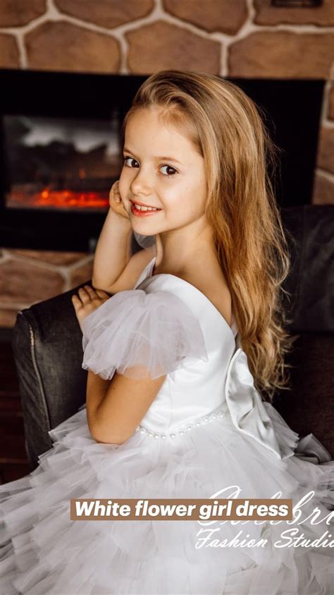 White Flower Girl Dress Flower Girl Dress Lace Flower Girl Dresses