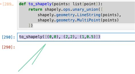 Python Plot Shapely Linestrings Overlayed By Points In Jupyter