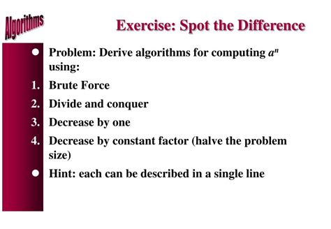 ppt theory of algorithms decrease and conquer powerpoint