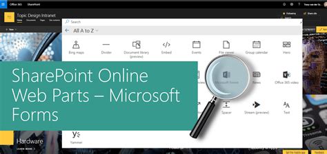Microsoft365 Day 107 Sharepoint Online Web Parts Microsoft Forms
