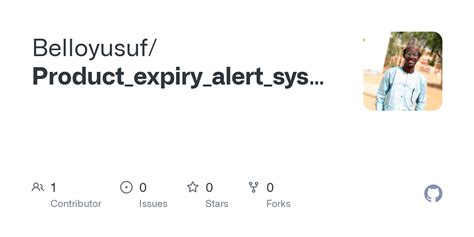 Github Belloyusufproductexpiryalertsystem