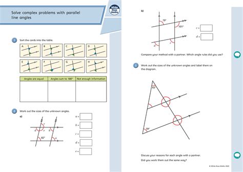 Solve Complex Problems With Parallel Line Angles Sort The Cards Into The Table