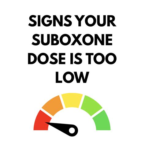How Do I Know If My Suboxone Dose Is Too Low