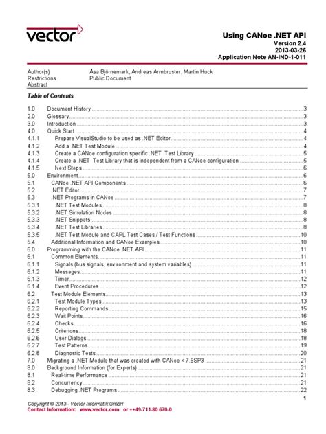 An Ind 1 011 Using Canoe Net Api Pdf Library Computing Class
