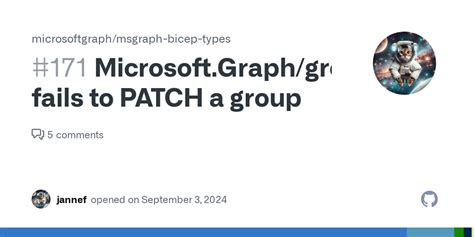 Microsoftgraphgroupsv10 Fails To Patch A Group · Issue 171