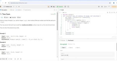 Varsha K On Linkedin Two Sum Problem Leetcode1
