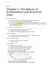 The Nature of Econometrics and Economic Data: Analyzing | Course Hero