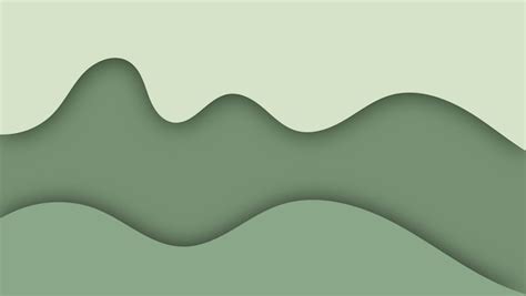 Free Vector Abstract Paper Cut Shape Wave Background