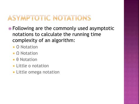 Asymptotic Analysis In Data Structure Using C Pptx