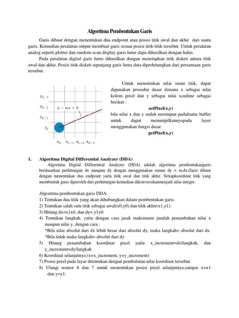 Algoritma Pembentukan Garis Pdf