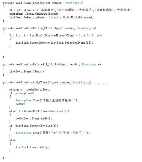 c listbox和combobox控件练习 c 大型控件练习 csdn博客