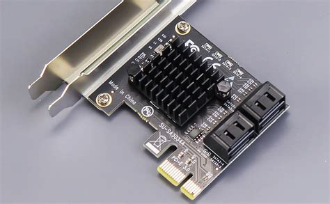GLOTRENDS SA3034A 4 Ports PCIe SATA 3 0 Expansion Card Support OS Booting Including SATA