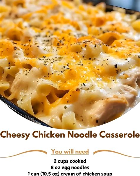 Cheesy Chicken Noodle Casserole Lestmove