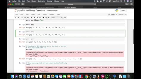 numpy for data science operations part 3 youtube