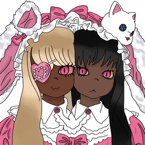 A Drawing Of Two Headed Girls By Kawaiidolls5353 On Deviantart