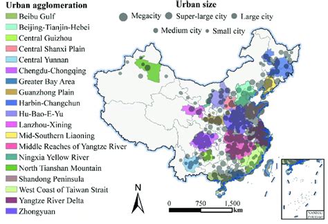 Sample Cities Identified As Lying Within Urban Agglomerations Along