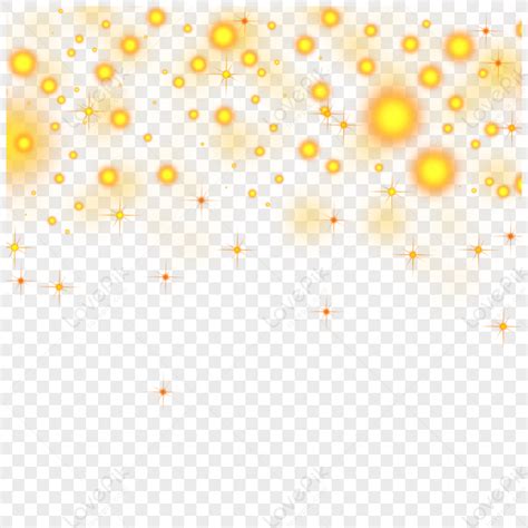 Yellow Gradient Highlight Light Effect Spot Bokeh Light Translucent Halo, Bokeh Effect, Yellow ...