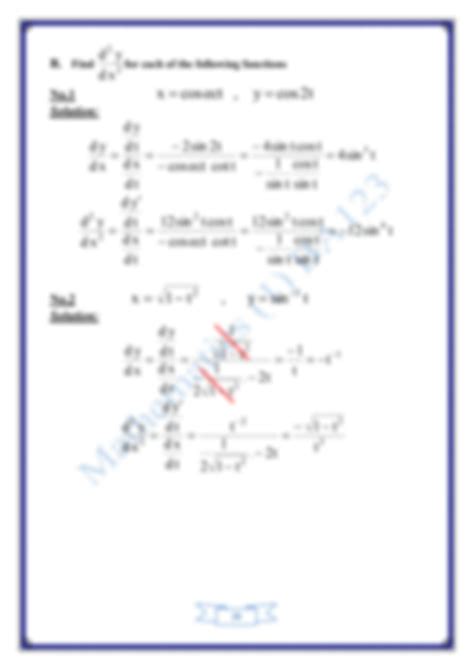 Solution Parametric Differentiation Studypool Solution Parametric Differentiation Studypool