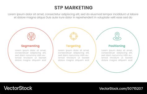 Stp Marketing Strategy Model For Segmentation Vector Image