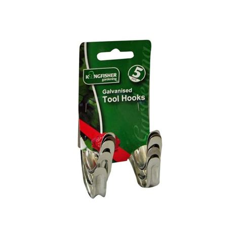 Galvanised Tool Hooks 5 Pack
