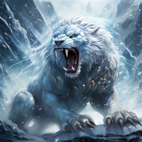 Snow Lion Snow Lion Lion Artwork Big Cats Art