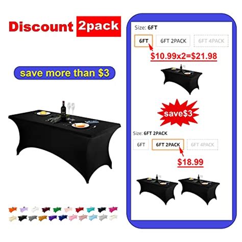 Forlife Fundas Manteles De Elastano De Ajuste Universal Para M