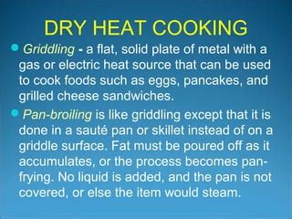 Dry Heat Cooking Method PPT
