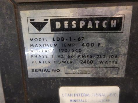 30 X 26 X 18 Despatch Ldb 1 67 Lab Drying Oven Nelson Machinery