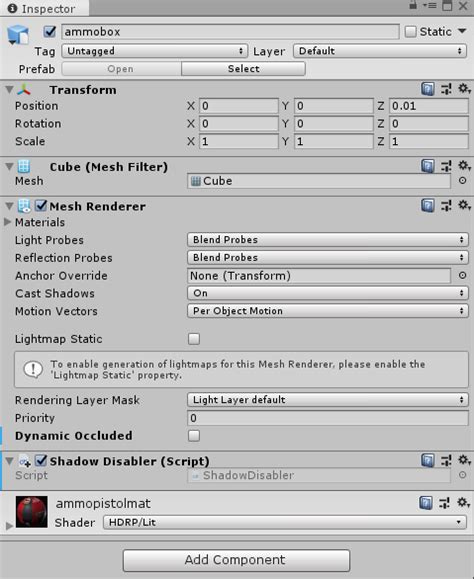 Unity How Can I Exclude An Object From Receiving Shadows Game