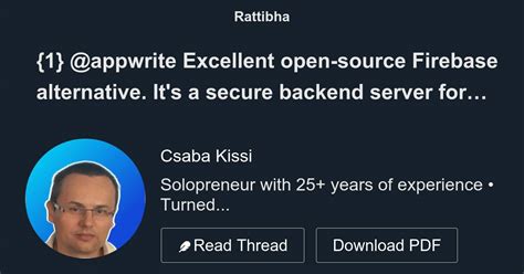 1 Appwrite Excellent Open Source Firebase Alternative Its A Secure