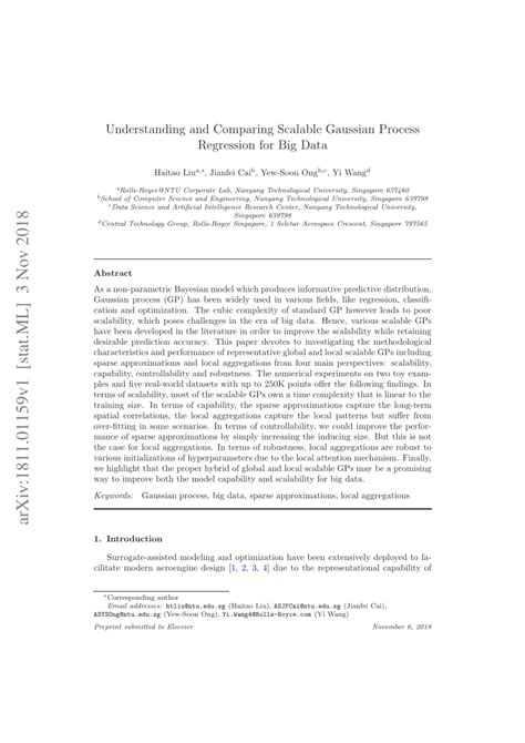 pdf understanding and comparing scalable gaussian process regression