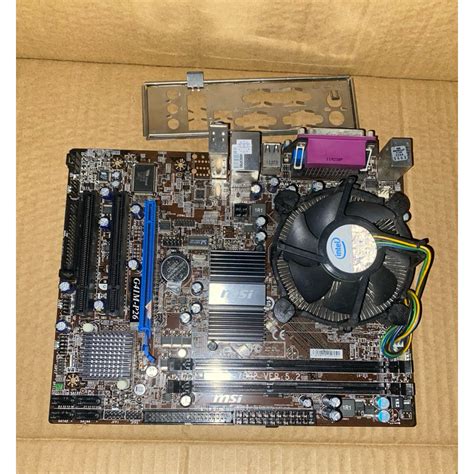 Jual Motherboard Mobo G41 Ddr3 Merk Msi Pluss Prosesor Core 2 Duo Shopee Indonesia
