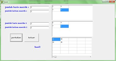 sederhana itu indah membuat program perkalian matriks dengan delphi