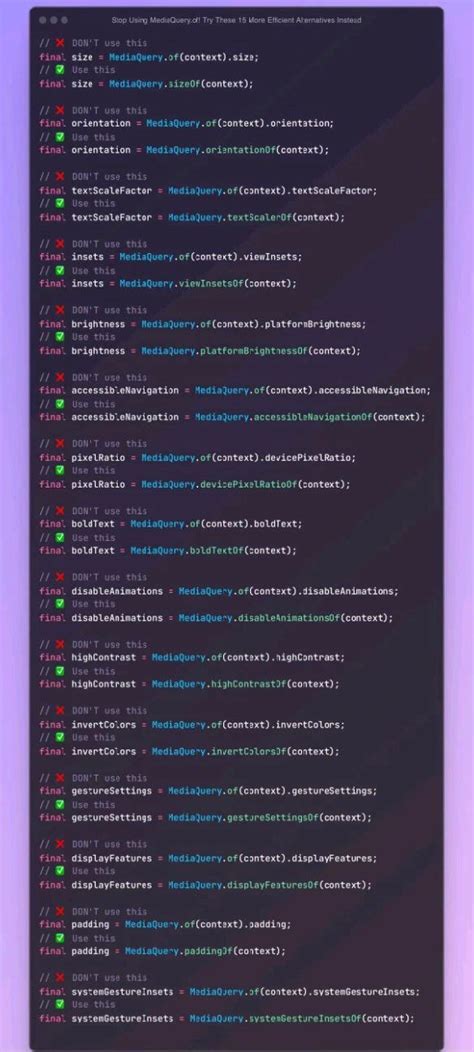 Using Mediaqueryofcontext Frequently In Your Flutter App Can Lead To Unnecessary Widget