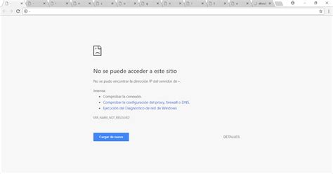 Páginas web no cargan solucionar problema