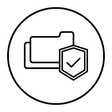 Premium Vector File Protection Vector Illustration