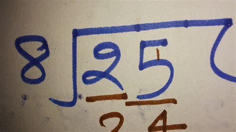 25 Divided By 8 Divide Kaise Karte Hain Bhag Karna Sikhe In Hindi Surendra Khilery Youtube