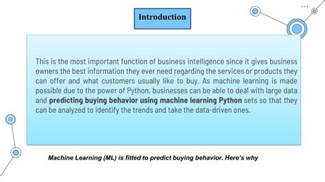 Ppt Predicting Buying Behavior With Machine Learning In Python A Data