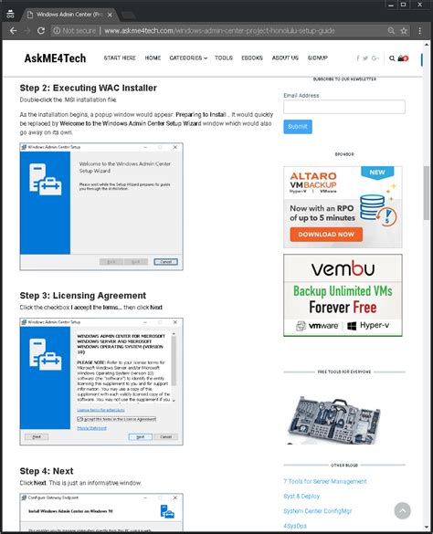 Windows Admin Center Project Honolulu Web Based Powershell Based