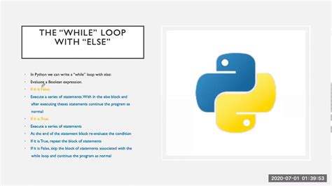 Python Using Else With While Loop Week 4 Lecture 7 Part 2 Youtube
