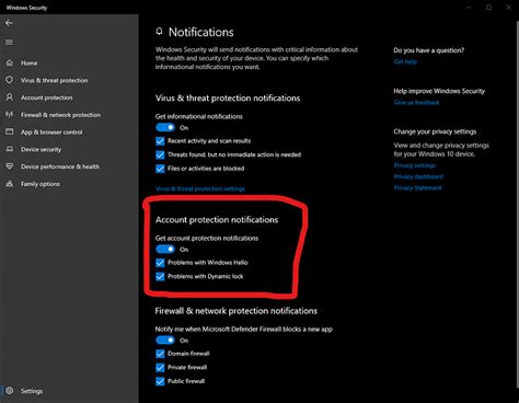 Windows Security Account Protection Notifications Turning Itself Off Windows 10 Forums