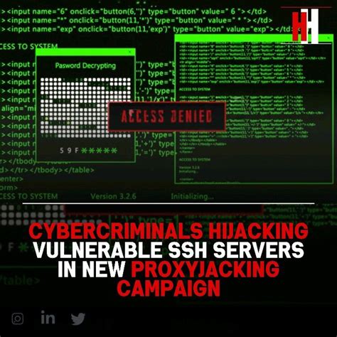 Hack Headlines On Linkedin Proxyjacking Ssh Cybersecurity Maliciouscampaign Peer2profit