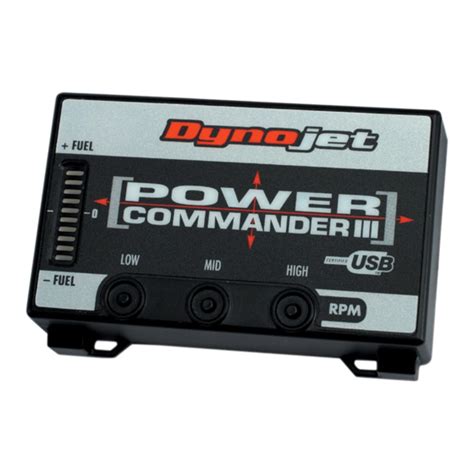 Dynojet Power Commander Iii Usb Installation Manual Pdf Download Manualslib