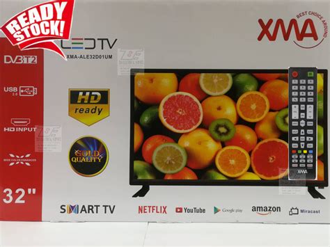 XMA 32 HD ANDROID SMART LED TV DVB T2 GOOGLE NETFLIX YOUTUBE WITH
