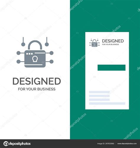 Lock Locked Security Secure Grey Logo Design And Business Car Stock Vector Image By ©flatart