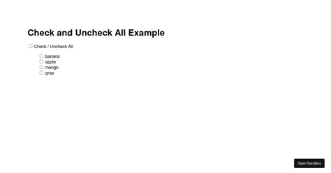 React Multi Checkbox Select Examples CodeSandbox