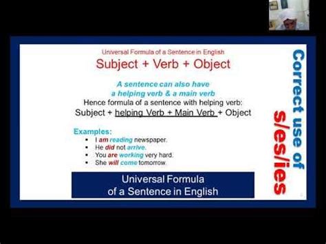 Rules For Adding S Es Or Ies To Verbs Subject And Verb Helping Verbs Verb