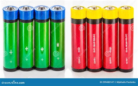 Power Spectrum An Illustration Comparing Various Battery Grades Stock Illustration