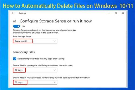 4 Methods To Automatically Delete Files On Windows 11 10