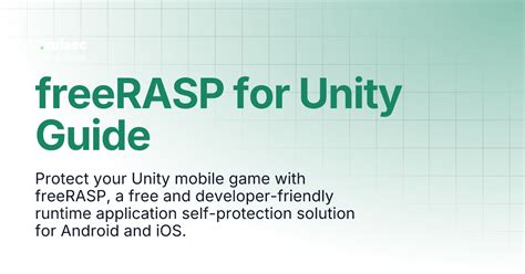 Freerasp For Unity Guide Appsec Articles